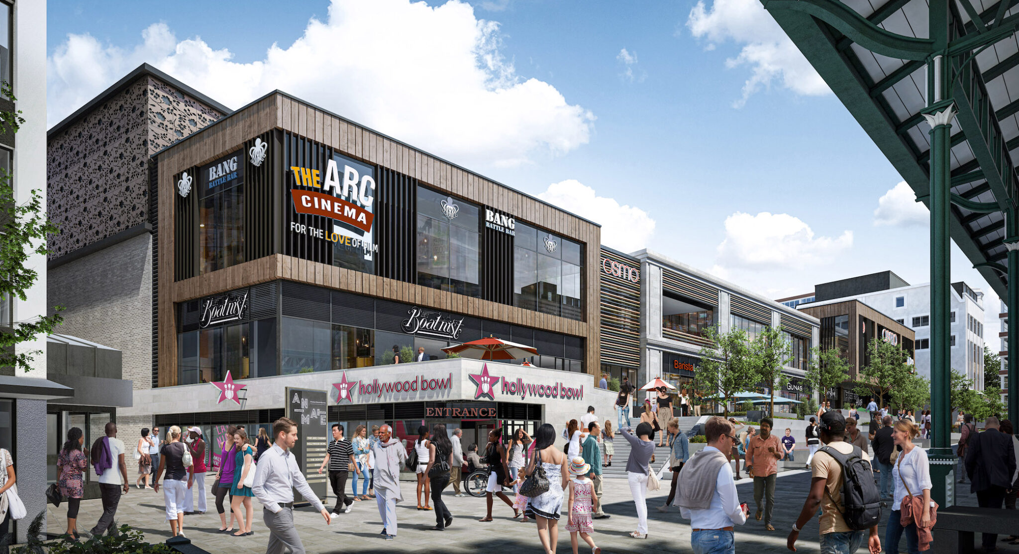 Three restaurants sign for Animate, Preston | Retail Destination