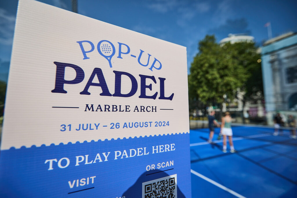 Pop-up Padel opens at Marble Arch | Retail Destination